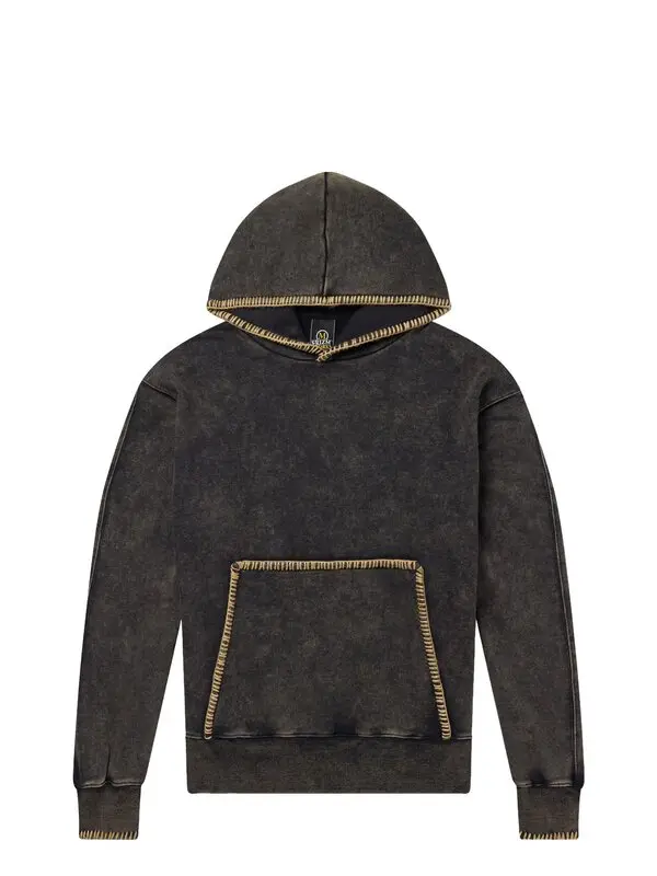 FRIZMWORKS Cotton-blend Jersey Hoodie - Brown