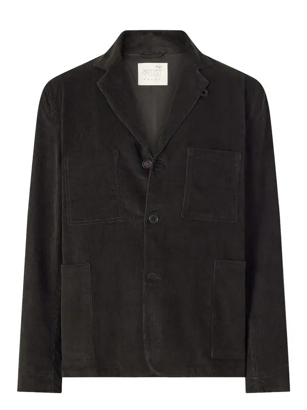 KARDO Somesh Cotton-corduroy Suit Jacket - Green