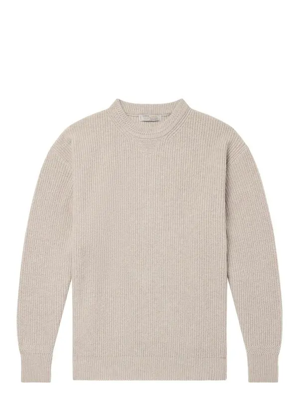FRIZMWORKS Ribbed Wool-blend Sweater - Neutrals