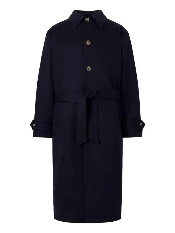 De Bonne Facture Wool Coat - Navy