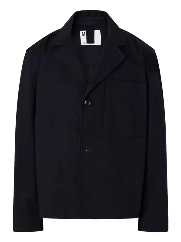 MARGARET HOWELL Mhl. Minimal Cotton-drill Blazer - Black