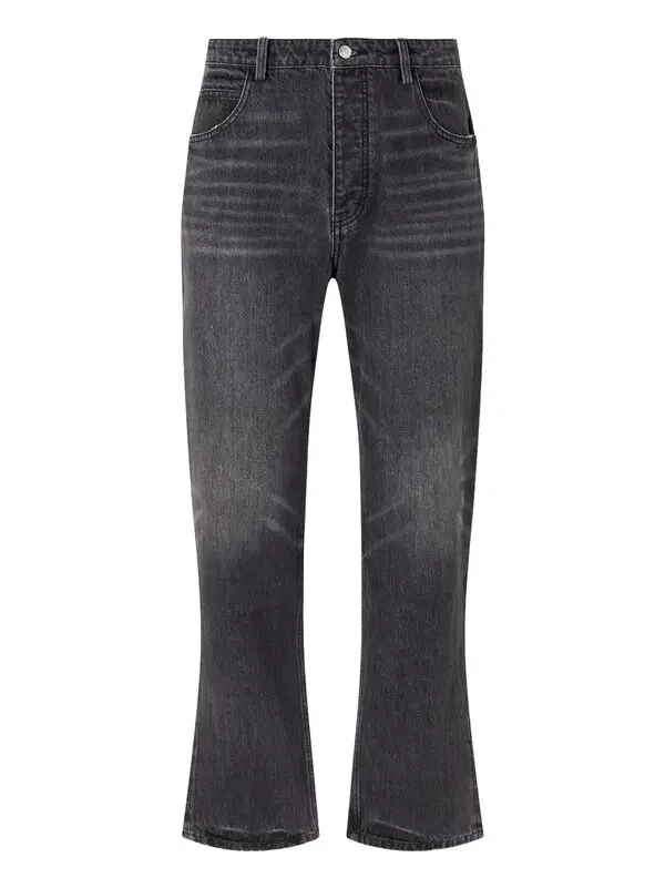 NAHMIAS Straight-leg Cotton-blend Jeans - Black