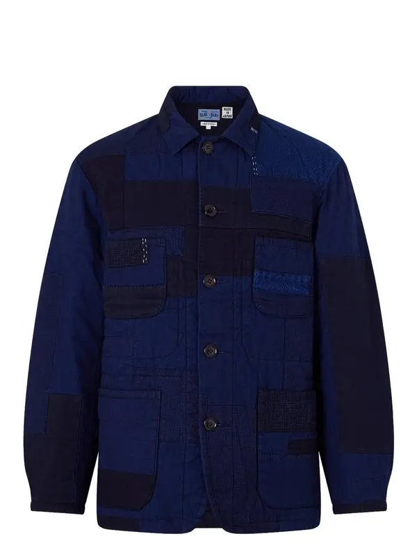 Blue Blue Japan Nenrin Patchwork Cotton Jacket - Blue