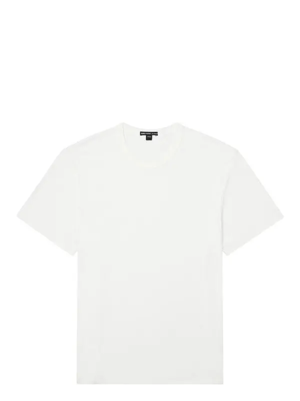 JAMES PERSE Lotus Cotton-jersey T-shirt - White