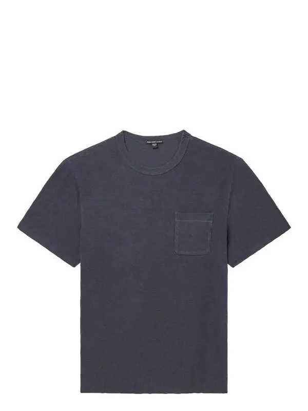 JAMES PERSE Slub Cotton-jersey T-shirt - Black