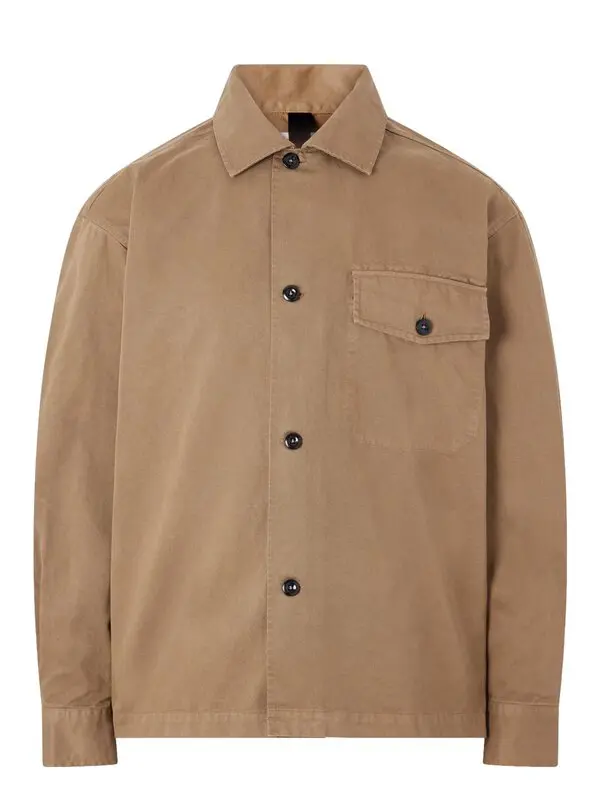 MARGARET HOWELL Mhl. Cotton-twill Overshirt - Brown