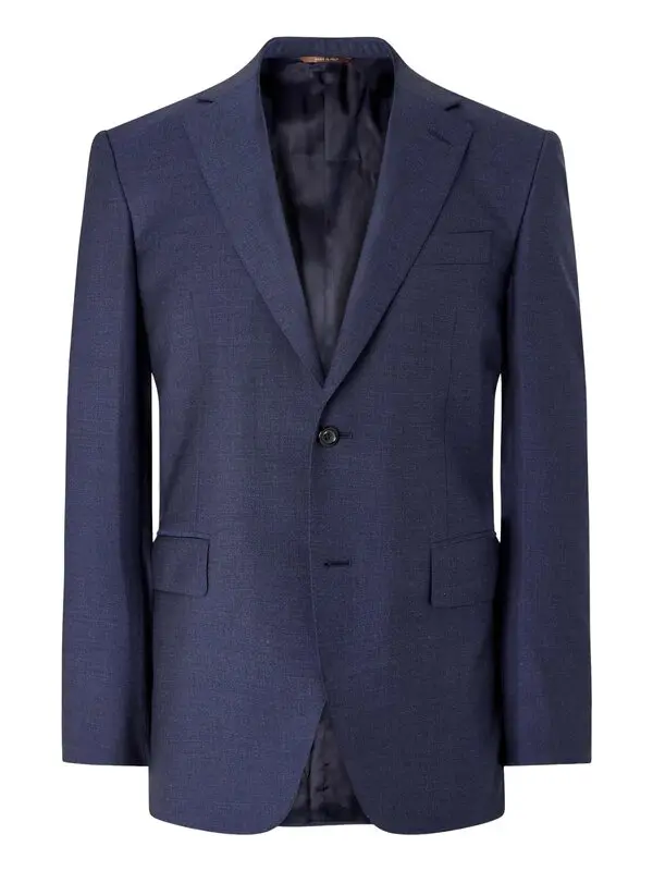 Canali Impeccabile Wool-fresco Suit Jacket - Navy