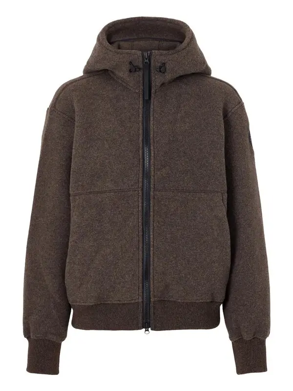 Canada Goose Chilliwack Hooded Wool-blend Fleece Bomber Jacket - Brown