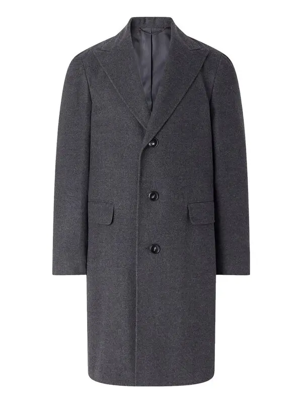 Canali Wool-flannel Coat - Gray