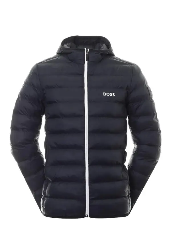 Hugo Boss Logo-print Padded-design Jacket - Black