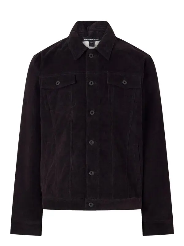 JAMES PERSE Stretch-cotton Corduroy Blouson Jacket - Brown