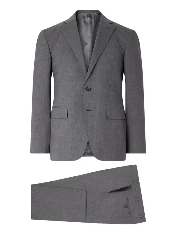 Canali Wool-blend Suit - Gray