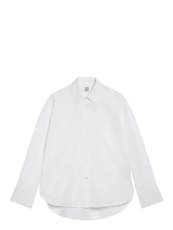 TOTEME Button-up Poplin Shirt - White