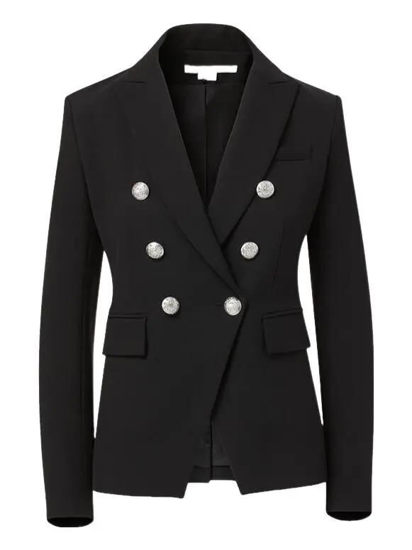 Veronica Beard Double-breasted Blazer - Black