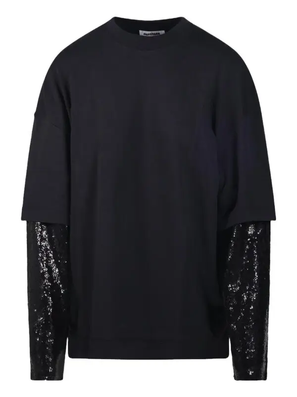 DARKPARK Layered Crewneck T-shirt - Black