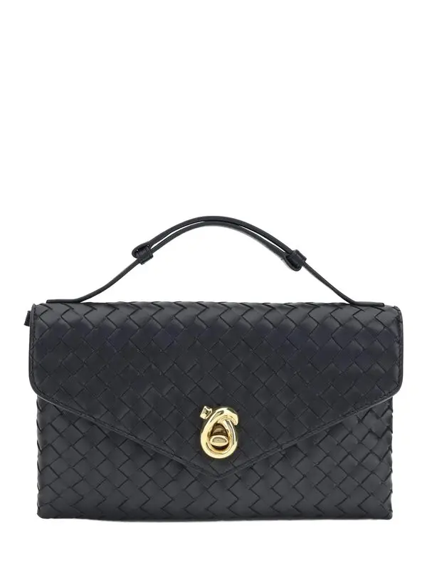 Bottega Veneta Knot Lock Shoulder Bag - Blue
