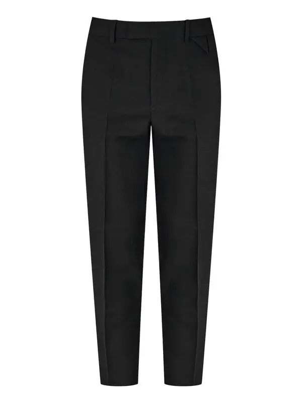 Bottega Veneta Highwaisted Slim Tapered Trousers - Black