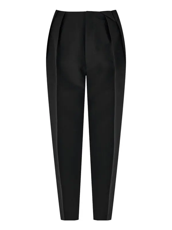 Bottega Veneta Waisted Tapered Trousers - Black