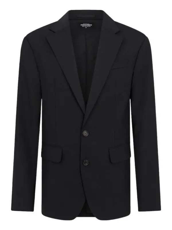 Dsquared2 Tailored2 Worsted Wool Dan Jacket - Black