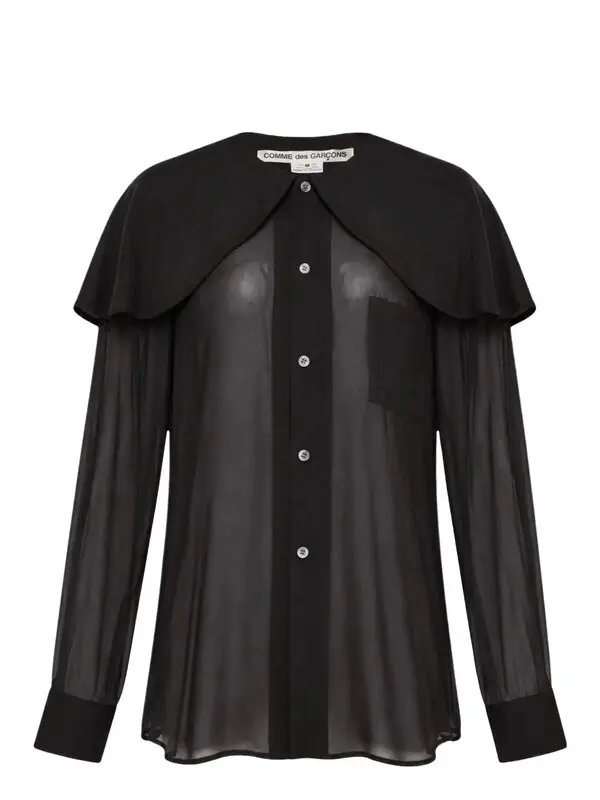 Comme Des Garçons Long-sleeved Shirt - Black