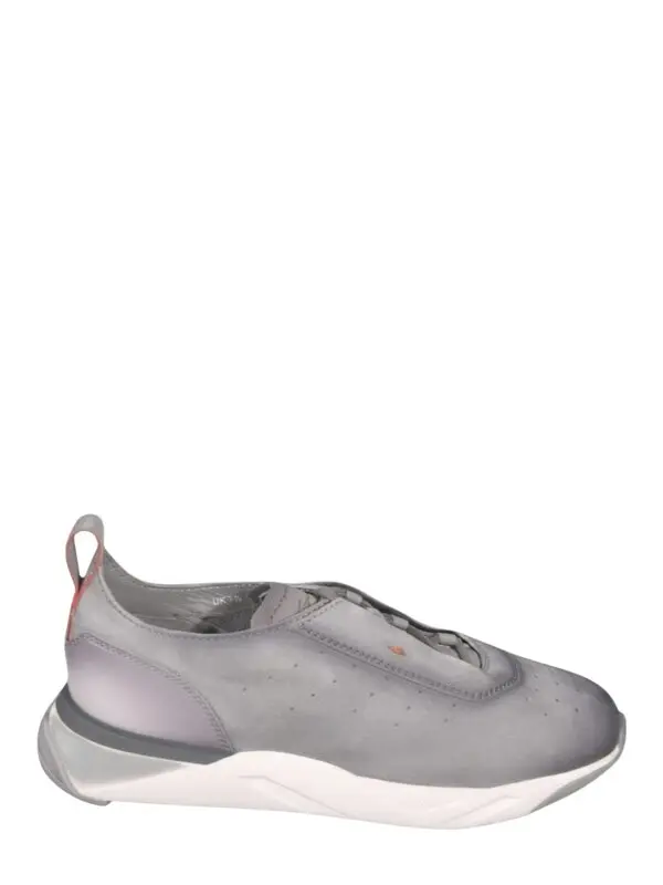 Santoni Perforated Slip-on Sneakers - Grey