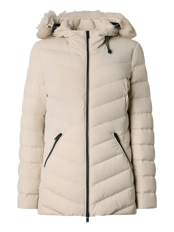 Moose Knuckles Roselawn Hooded Jacket - Alabaster