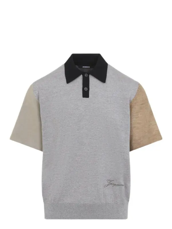 Jacquemus The Arlequin Polo Shirt - Gray