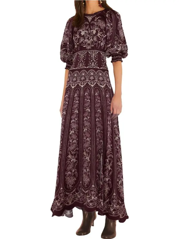 Farm Rio Puff Sleeve Dress - Black