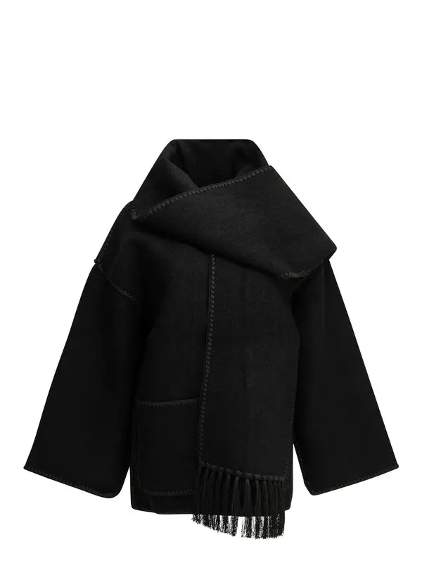 TOTEME Short Wool Coat - Black