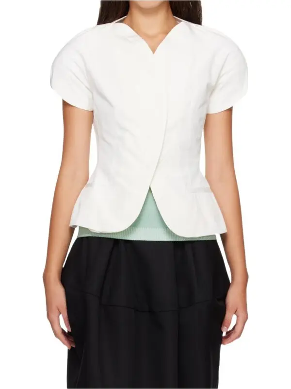 Jacquemus Short-sleeved Jacket - White