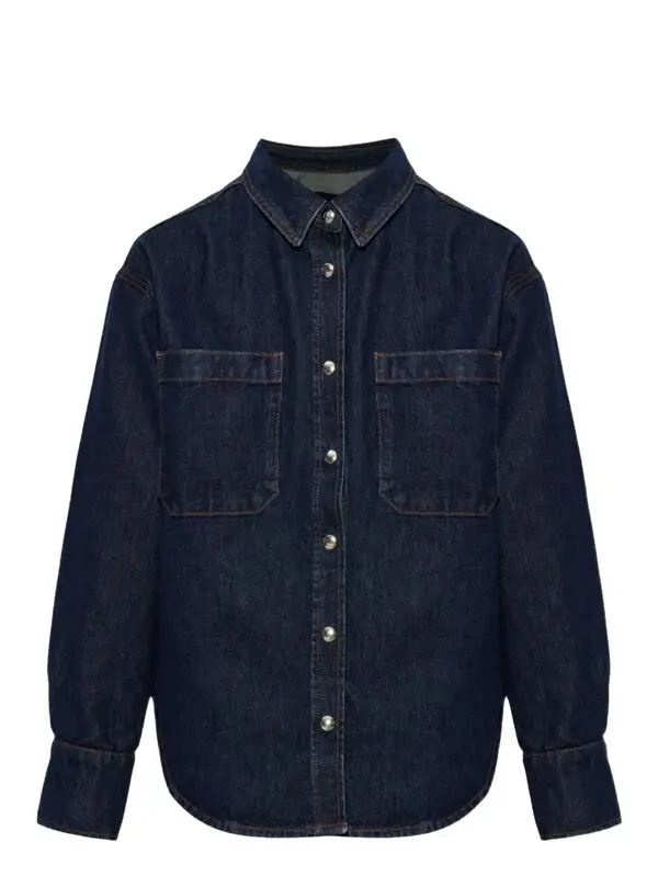 ANINE BING Utility Shirt - Primary Blue