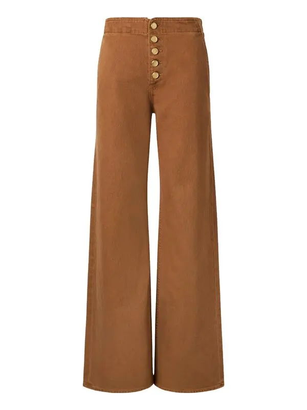 Ulla Johnson Low-rise Wide-leg Jeans - Brown