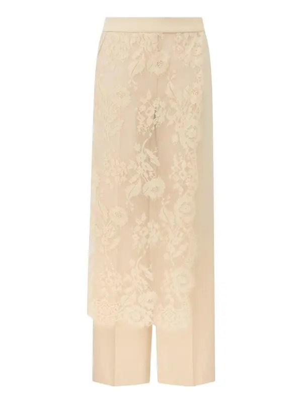 Zimmermann Valiant Lace Wrap Pant - Cream