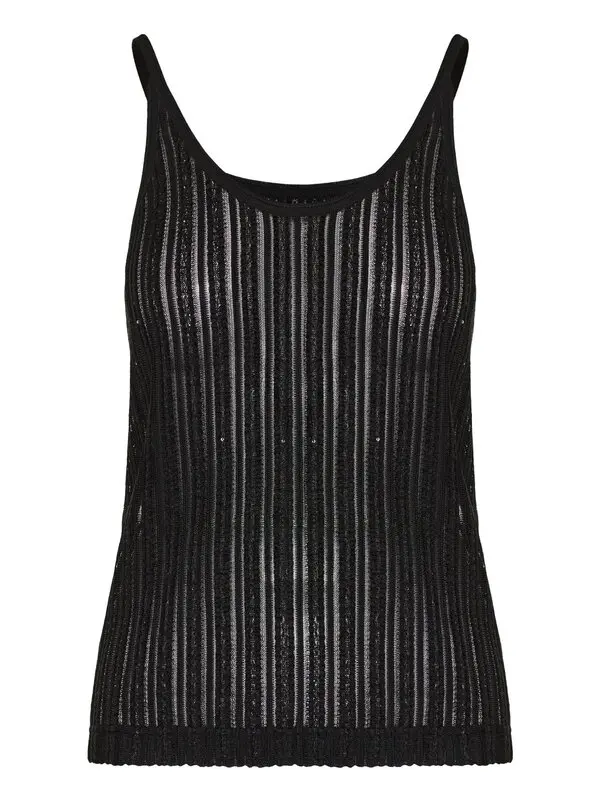 TOM FORD Striped Evening Vest - Black