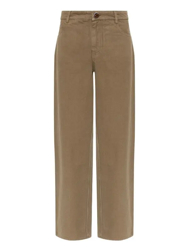 Christopher Esber Straight-leg Jeans With Belt Loops - Khaki