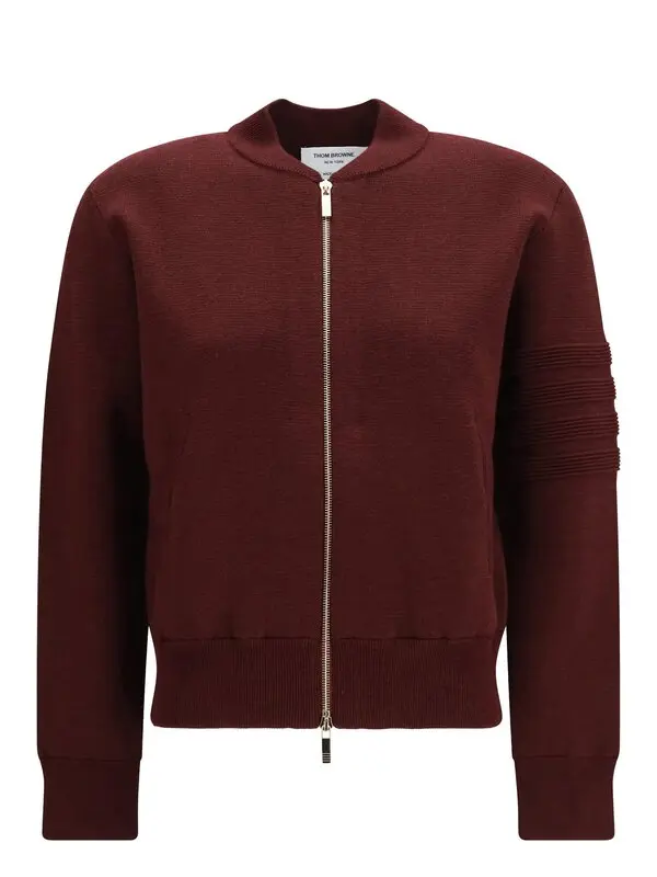 Thom Browne Ottoman Milano Stitch 4-bar Bomber Jacket - Multicolor
