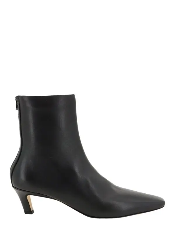 TOTEME Mid Heel Ankle Boots - Black