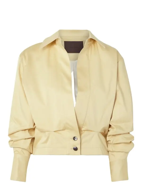 16Arlington Solid Cotton-blend Jacket - No