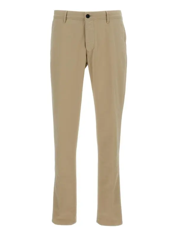 Incotex Straight-leg Cotton Trousers - Beige
