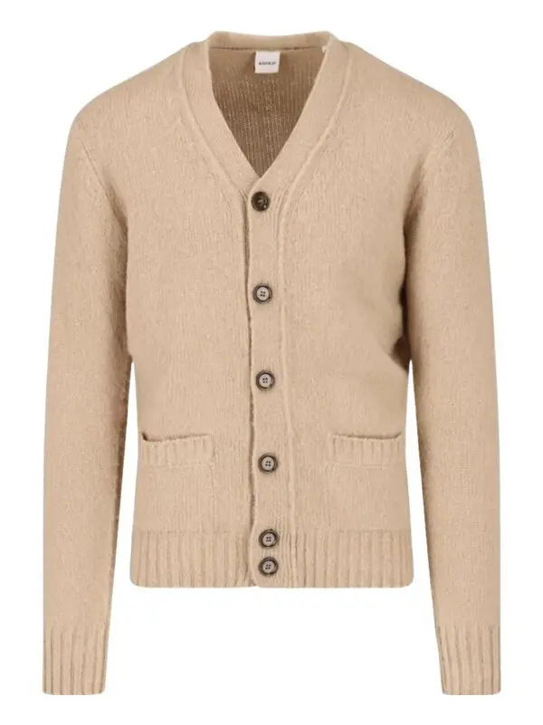 Aspesi Button-up Knit Top - Nude