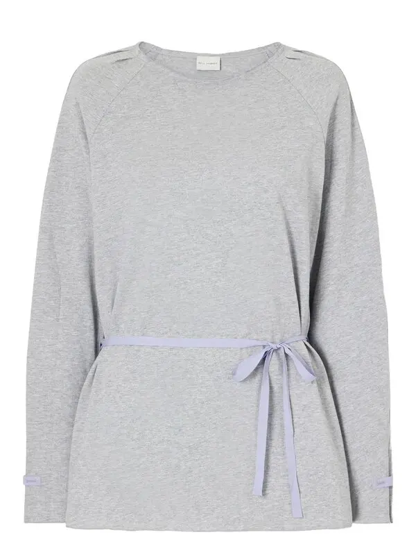 DEIJI STUDIOS Wided Organic-cotton Jersey T-shirt - Gray