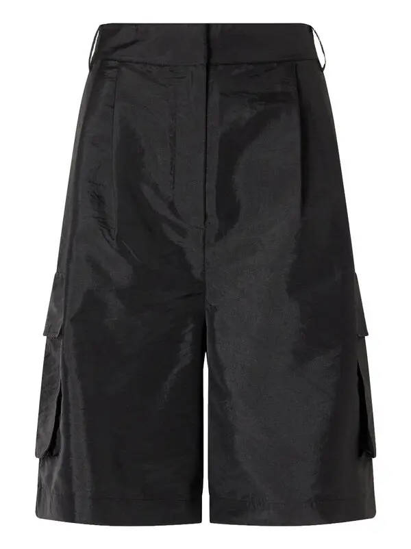 Tibi Stella Shell Shorts - Black