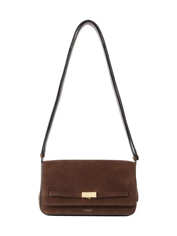 DEMELLIER The New York Suede Shoulder Bag - Brown