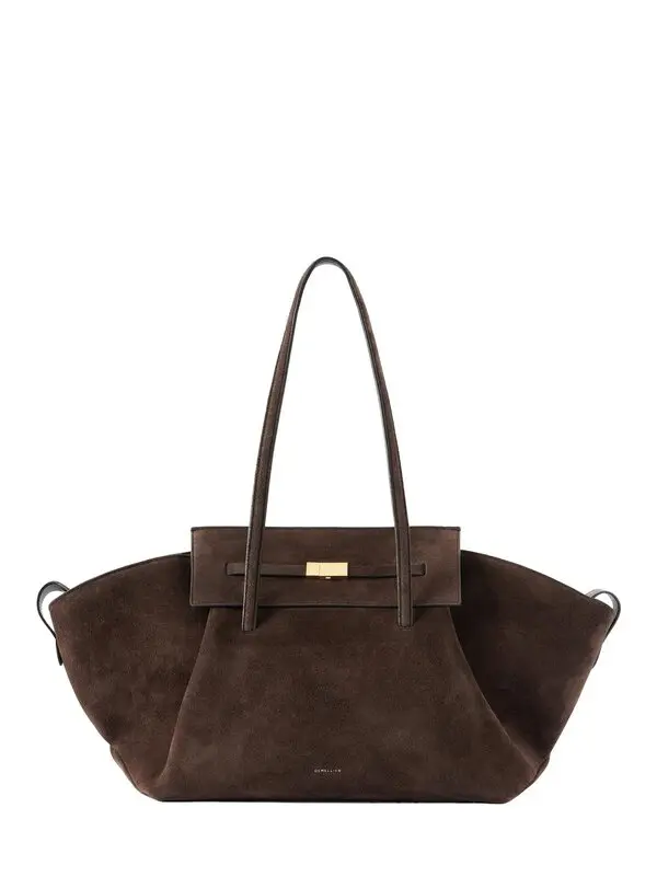 DEMELLIER The Brooklyn Suede Shoulder Bag - Brown