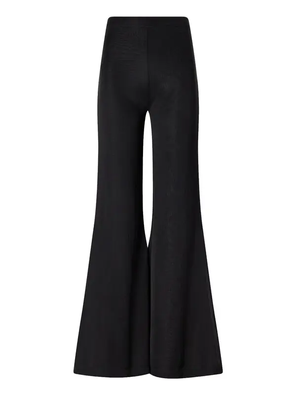 THE PARK Jane Lyocell Flared Pants - Black