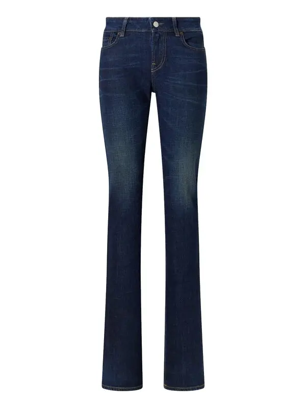 Acne Studios 2013 Distressed High-rise Skinny Jeans - Blue
