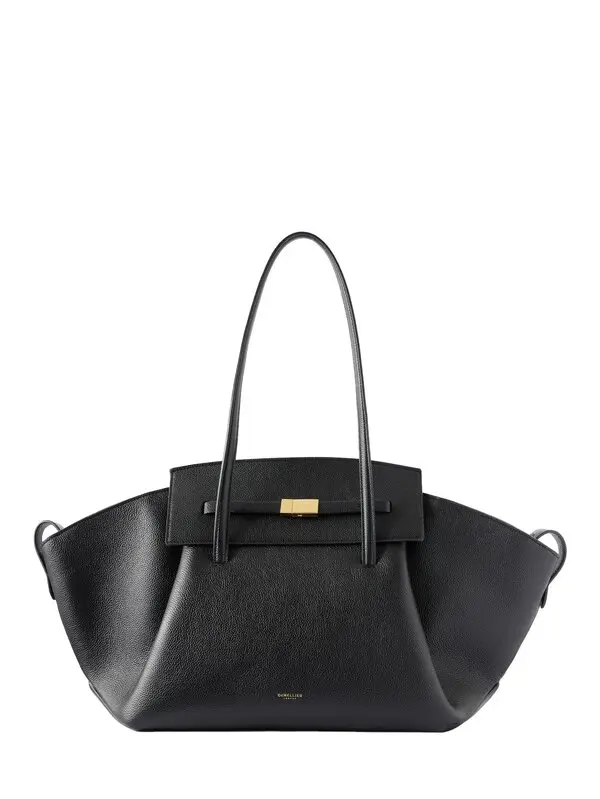 DEMELLIER The Brooklyn Leather Shoulder Bag - Black