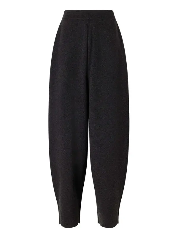 Arch4 Hayden Milano Knitted Cashmere Tapered Pants - Charcoal