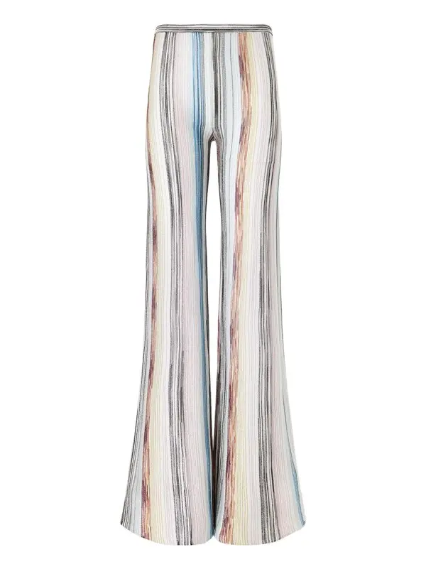 Missoni Striped Knitted Flared Pants - Multi