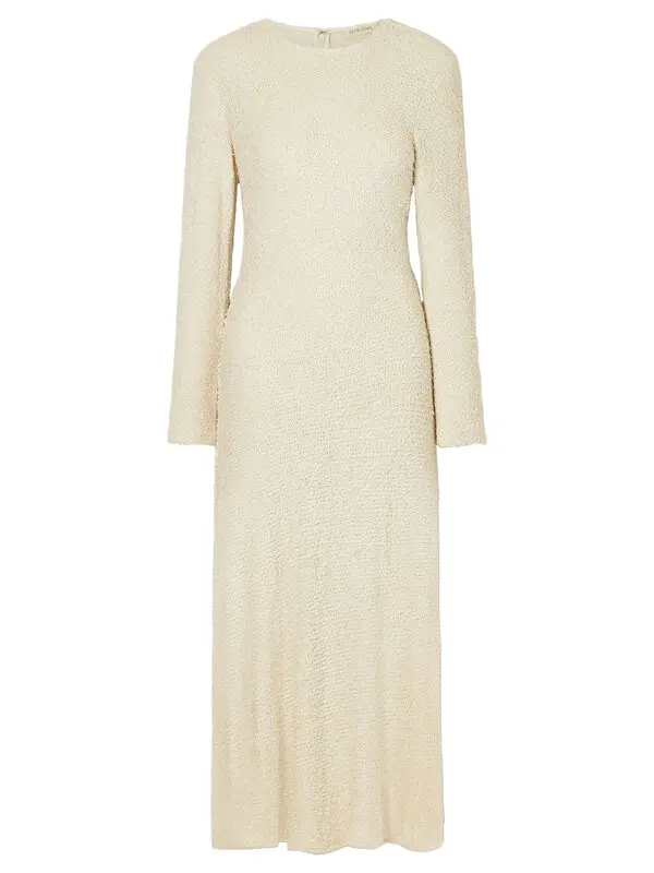 HEIRLOME Mercedes Bouclé Maxi Dress - Cream